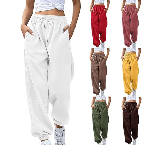 Akafmk Summer Womens Sweatpants High Waisted Jogger Pants Women Bottom