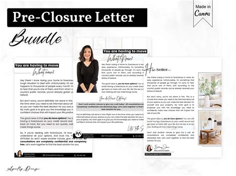 Real Estate Foreclosure Letter Bundle Pre Foreclosure Letter Bundle