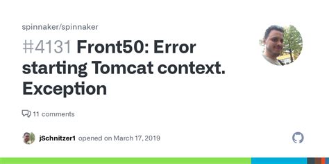 Front50 Error Starting Tomcat Context Exception · Issue 4131