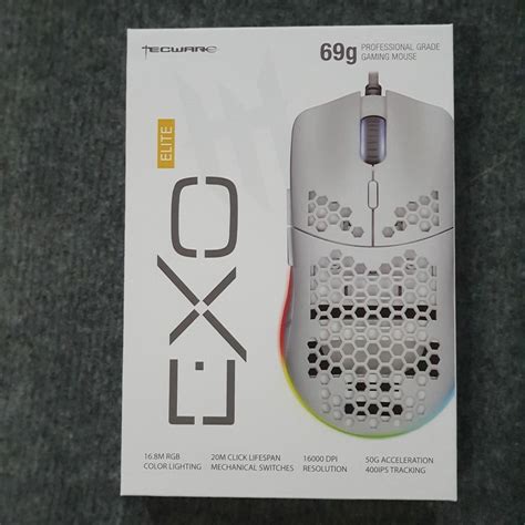Tecware Exo Elite Gaming Mouse White Shopee Malaysia