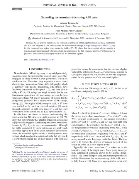 Pdf Extending The Nonrelativistic String Ads Coset