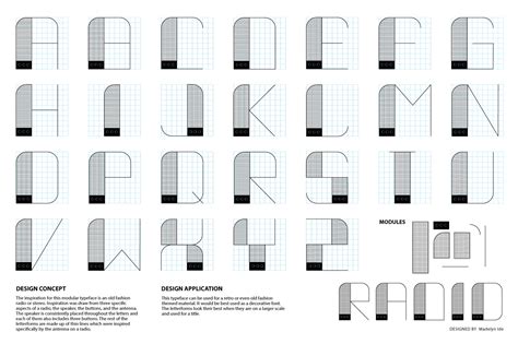 Modular Typeface On Behance
