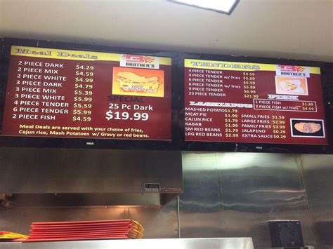 Menu At Brothers Food Mart Fast Food New Orleans 148 Carondelet St