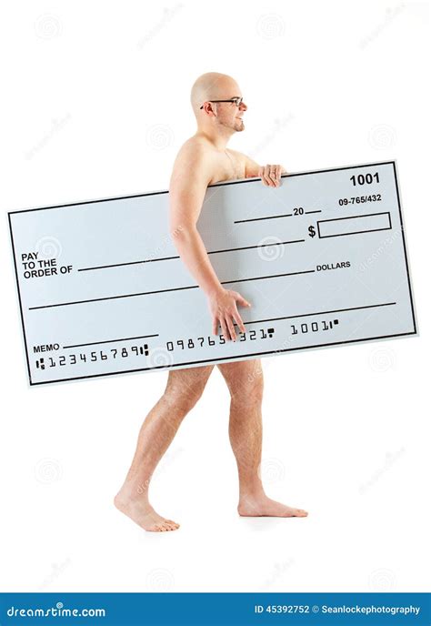 Check Naked Guy Walks With Check Stock Photo Image Of Poverty Bank