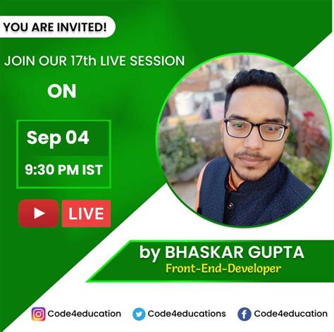 Hello Folks Bhaskar Gupta Code4education