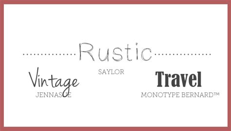 Free Font Friday Rustic Fonts