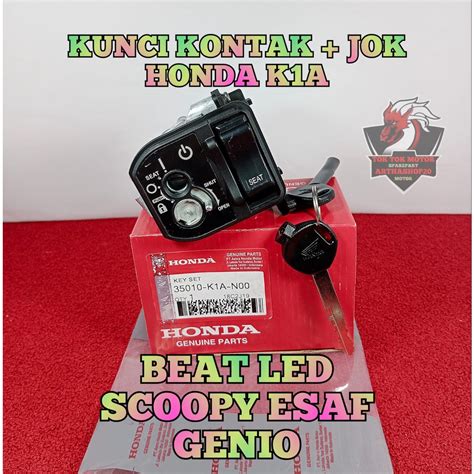 Jual KUNCI KONTAK SATU SET JOK ASLI ORIGINAL HONDA AHM K1A GENIO BEAT SPORTY LED BEAT