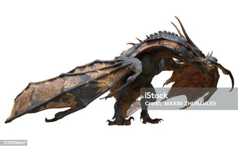 판타지 드래곤 고립 에 화이트 3d 일러스트 용에 대한 스톡 사진 및 기타 이미지 용 컷아웃 3차원 형태 Istock