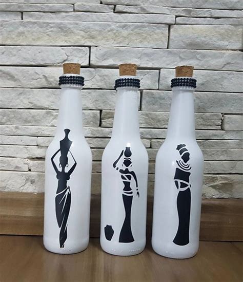 Trio Garrafas Decorativas Elo