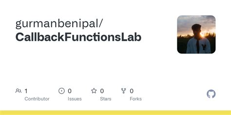 Github Gurmanbenipalcallbackfunctionslab