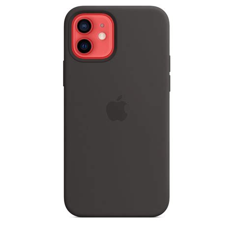 Купить силиконовый чехол для iPhone 12 Черный в Москве