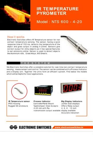 Temperature Pyrometer For Industrial 50 To 200 Deg C At ₹ 15000