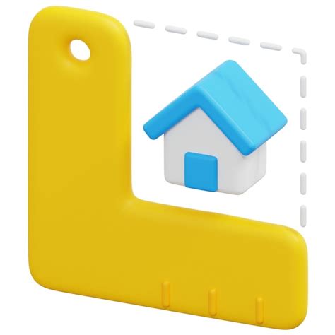 Premium PSD Measure 3d Render Icon Illustration