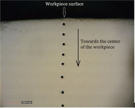Example Of Microhardness Measurements Workpiece Was Machined At 300 °c Download Scientific