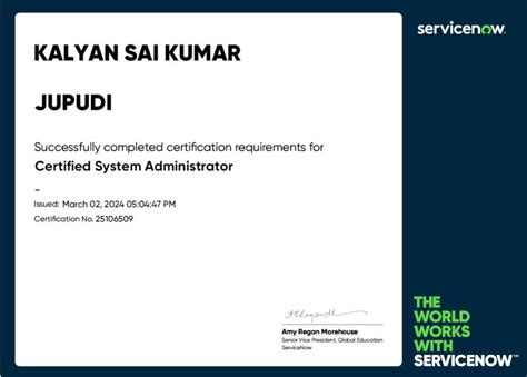 Kalyan Sai Jupudi On Linkedin Working As A User Of Servicenow And
