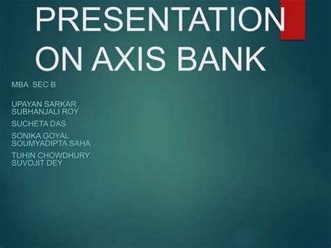 Axis Bank Ppt PPTX Credit Cards Personal Debt