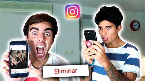 LE BORRAMOS TODAS SUS FOTOS DE INSTAGRAM Se enloqueció YouTube