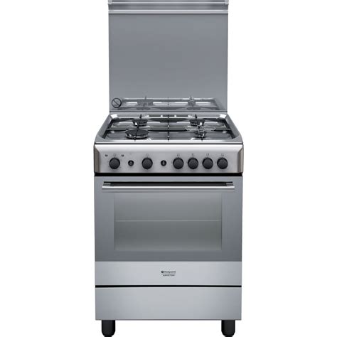 60 Cm Cucina A Gas A Libera Installazione Hotpoint H6GG1F X IT