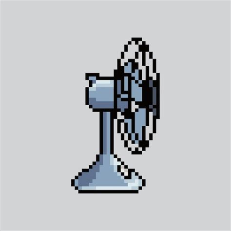 Premium Vector Pixel Art Illustration Fan Pixelated Electric Fan