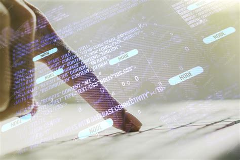 Premium Photo Double Exposure Of Abstract Programming Language