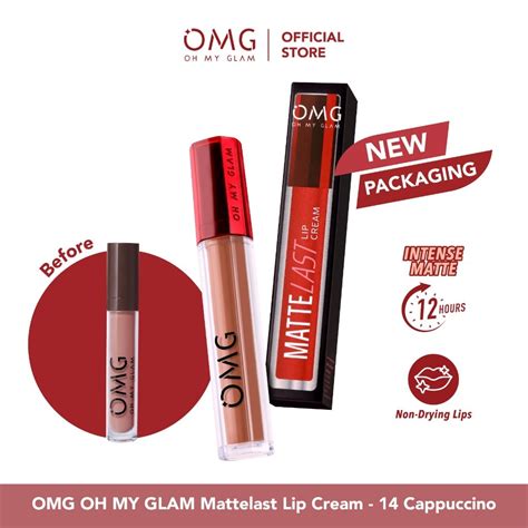 Jual Mfi Omg Oh My Glam Matte Kiss Lip Cream No 14 Cappuccino Netto