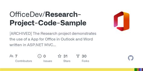 Github Officedevresearch Project Code Sample Archived The Research Project Demonstrates