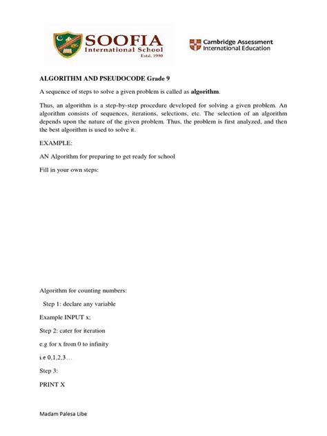 1679386160algorithm and Pseudocode | PDF | Algorithms | Computer Programming