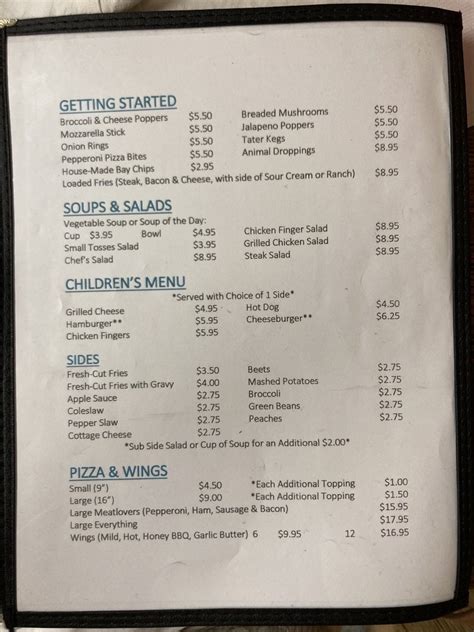 Road Kill Cafe And Cabins Menu Updated April 2024