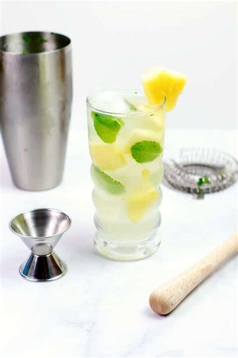 Pineapple Coconut Mojito Recipe Easy And Simple Rum Cocktail
