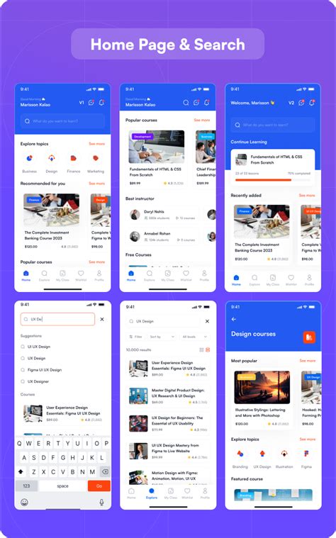 Learn Ease Flutter Online Education Learning App Template