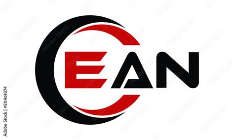 Ean Three Letter Swoosh Logo Design Vector Template Monogram Logo Abstract Logo Wordmark