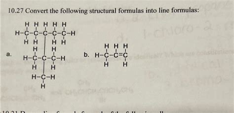 Solved Convert the following structural formulas into line | Chegg.com