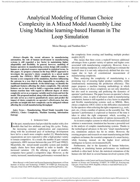 pdf analytical modeling of human choice complexity in a mixed model