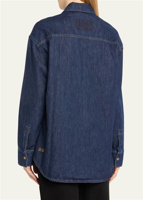 Ksubi Striker Long Sleeve Denim Shirt Bergdorf Goodman