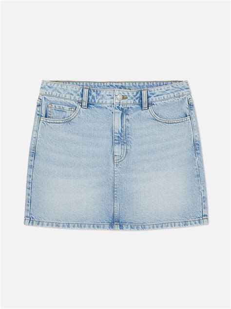 Womens Light Blue Denim Mini Skirt Penneys