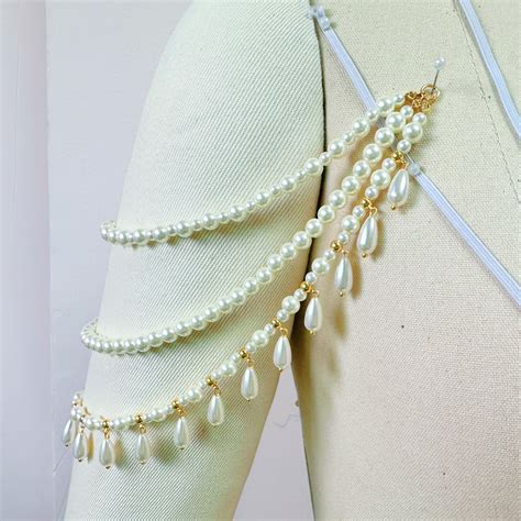 Detachable Wedding Sleeves Arm Jewelry Detachable Straps Crystal Pearl