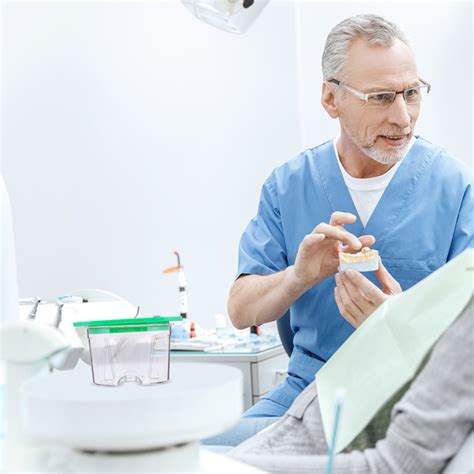 Denture Case Denture Bath Box False Storage Agar Duplicating Container Holder For Travel