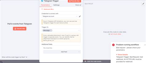 Telegram Trigger Error Questions N8n Community