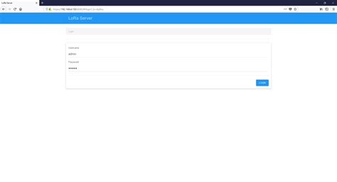 Lora Server Webui Authentication Issue Setup And Configuration