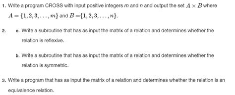 1 Write A Program Cross With Input Positive Integers