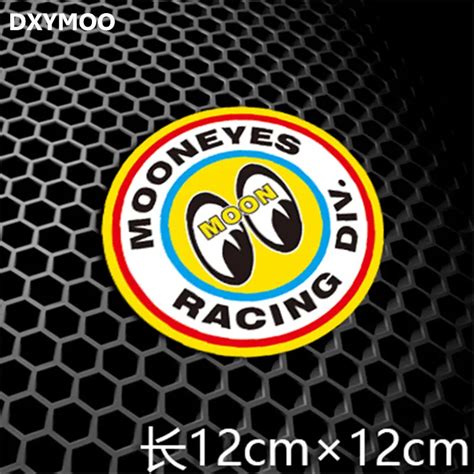 Moon Equipment Car Stickers Moon Eyes Racing Motorcycle Vinyl Decals In
