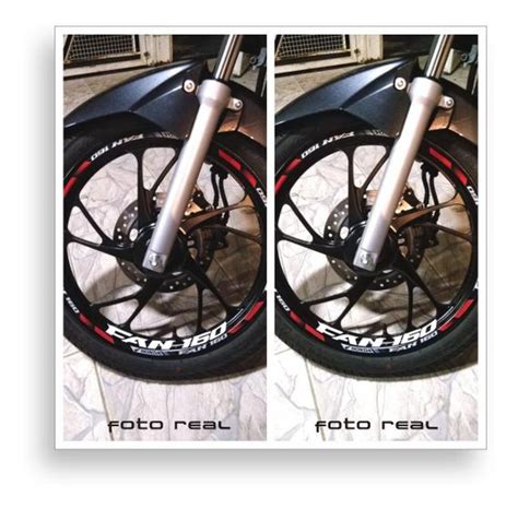 Adesivo Roda Aro Cg 160 Fan Titan Friso Refletivo Ploter Resitank
