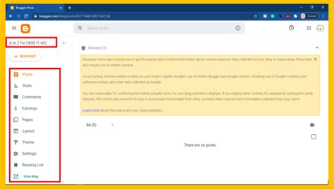 Comprehensive Notes Create And Publish Blog Class 10