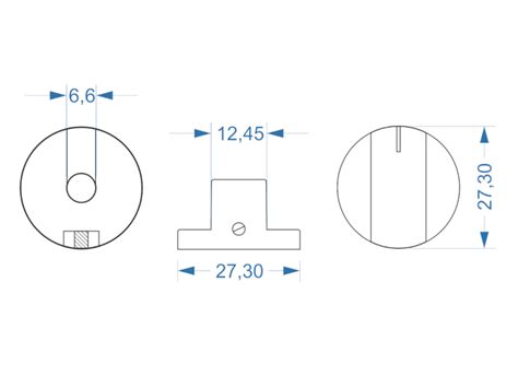 Tube Town Store Knob Classic Pointer White Large Tube Town Store Knob Classic Pointer White Large