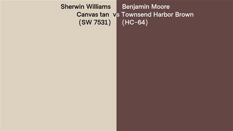 Sherwin Williams Canvas Tan Sw 7531 Vs Benjamin Moore Townsend Harbor