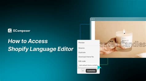 5 Easy Steps To Access The Shopify Language Editor Ecomposer