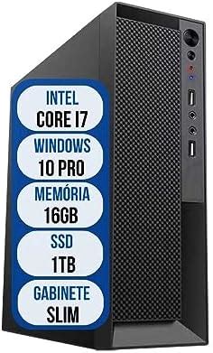 Computador Slim Intel Core I7 16GB SSD 1TB Wifi Windows 10 Pro 3green