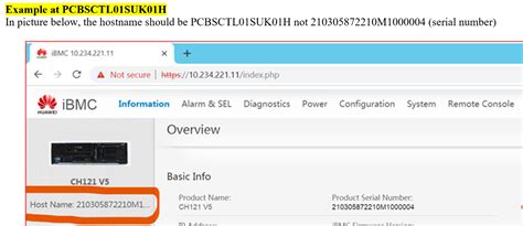 外部公开E CH V 服务器修改BMC Host Name主机名问题 资料中心 青山维护案例 华为计算