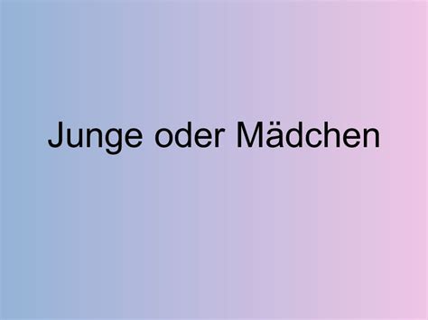Das Madchen Der Junge