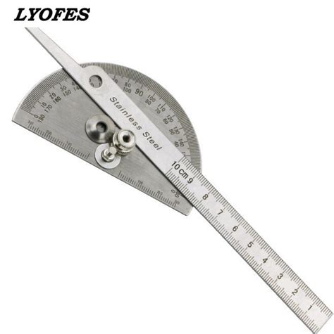 Stainless Steel Protractor Round Head Rotary Angle Vicedeal